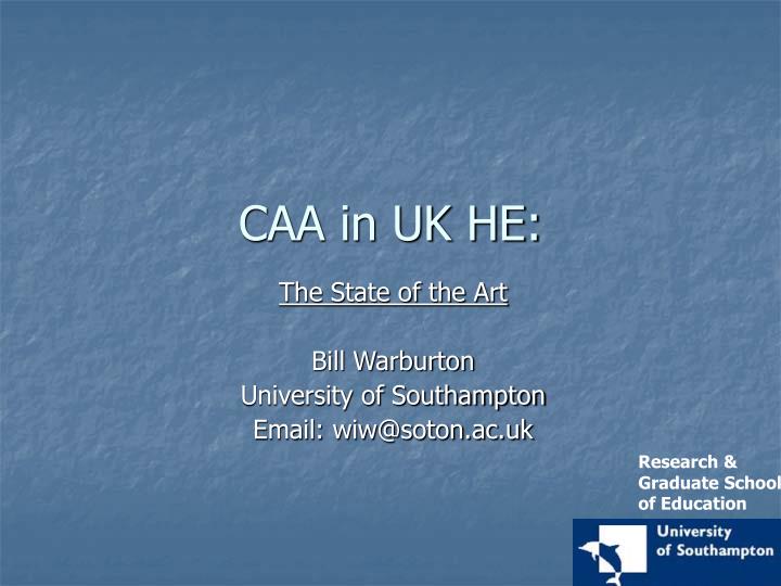 PPT - CAA in UK HE: PowerPoint Presentation, free download - ID:3393937