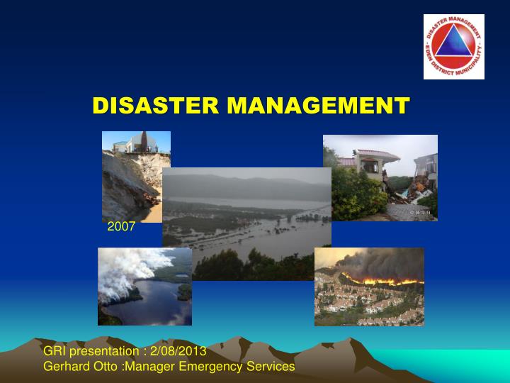 PPT - DISASTER MANAGEMENT PowerPoint Presentation, free download - ID ...