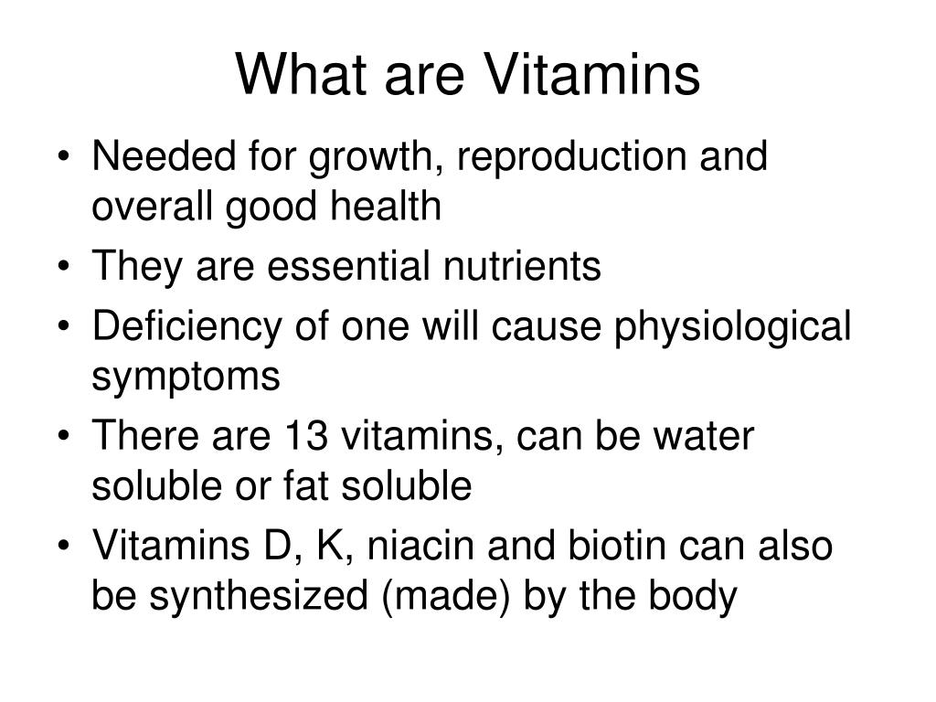 PPT - Chapter 10 The Water Soluble Vitamins (WSV) – B vitamins and ...