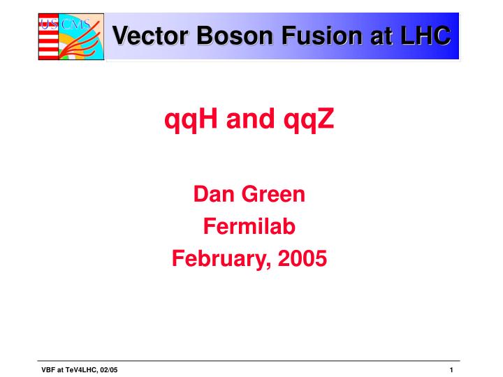 PPT - Vector Boson Fusion at LHC PowerPoint Presentation, free download ...