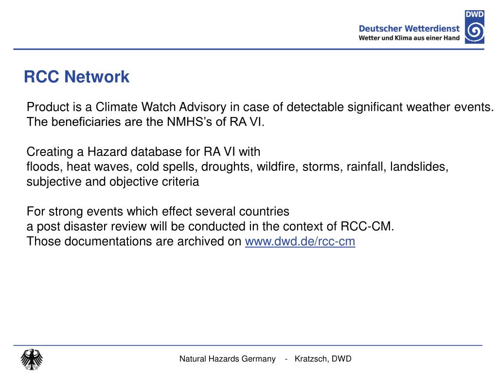 PPT - Natural Hazards and Disaster Prevention in Germany PowerPoint ...