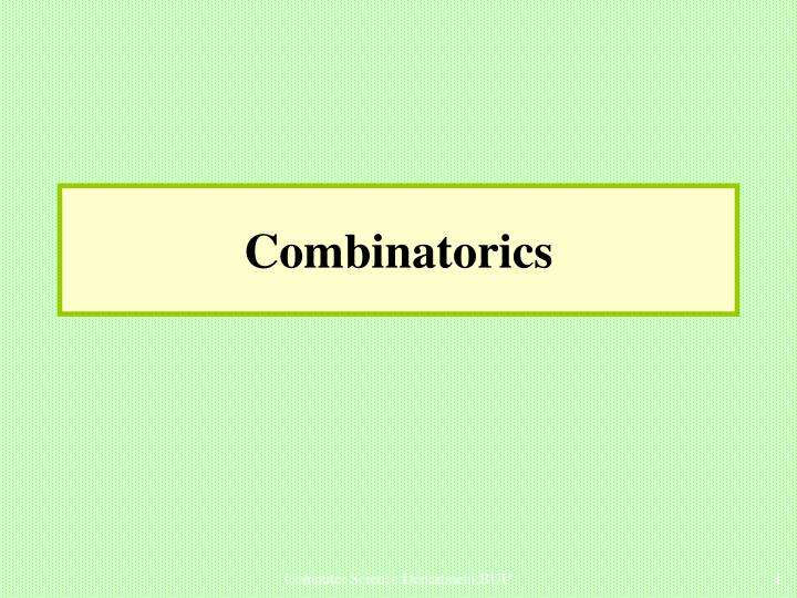PPT - Combinatorics PowerPoint Presentation, free download - ID:3395015
