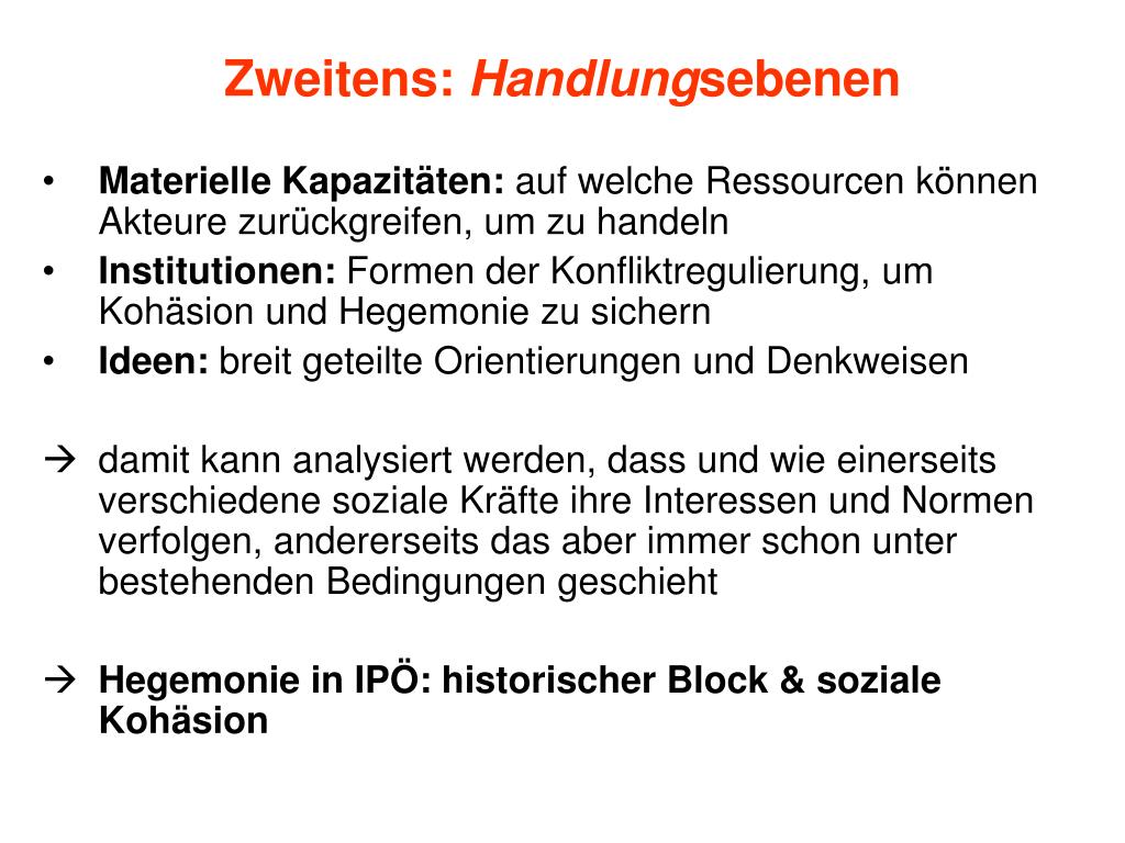 PPT - Annahmen historisch-materialistischer Theorie(n) Theorie 1 ...