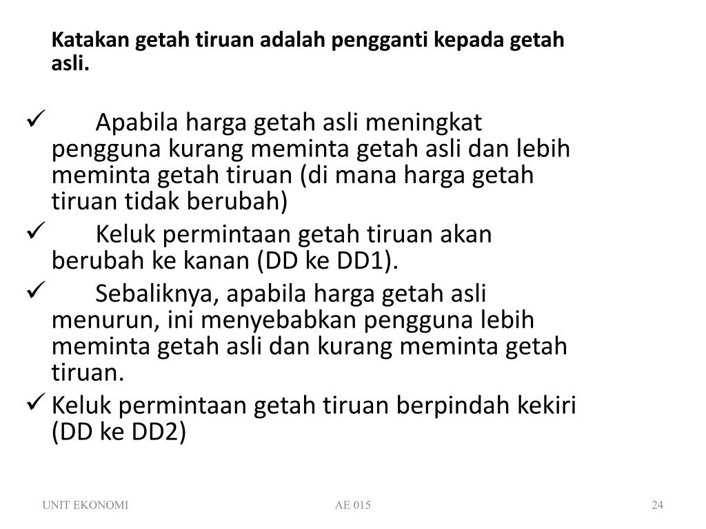 PPT - BAB 2: TEORI PERMINTAAN , PENAWARAN DAN KESEIMBANGAN PASARAN ...