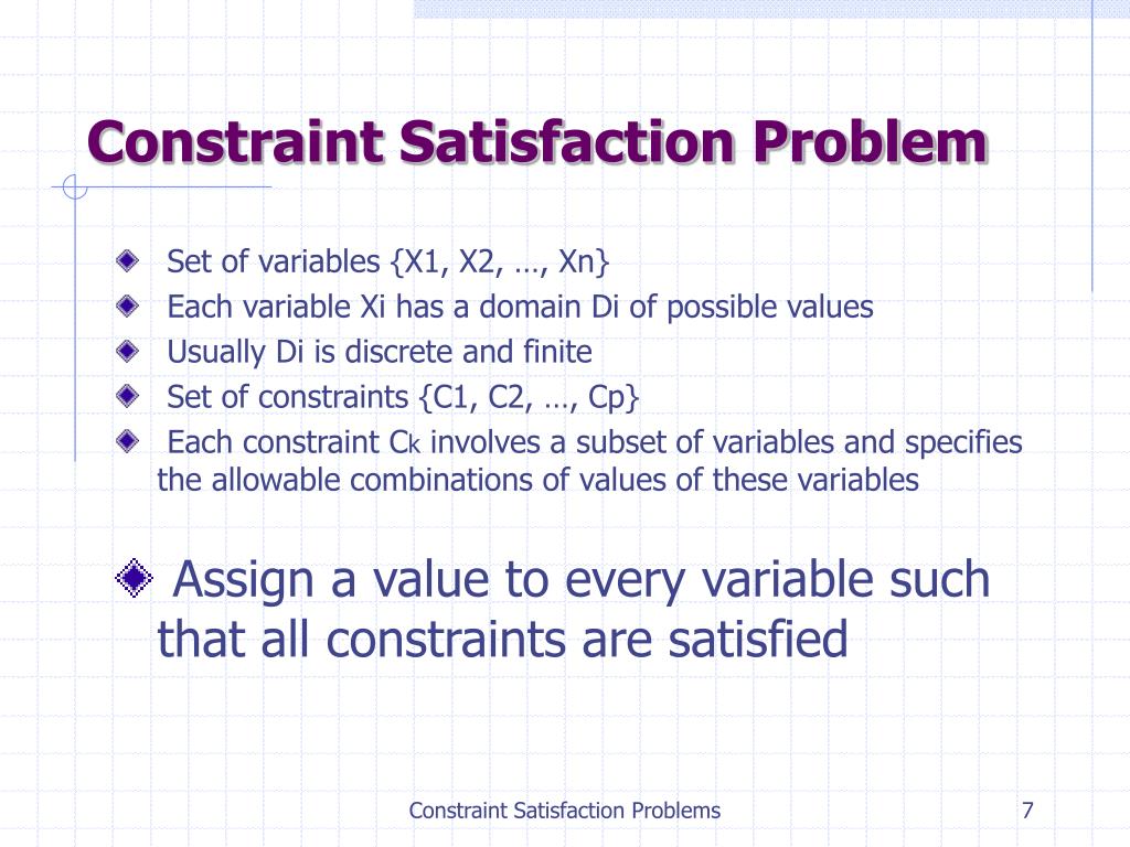 PPT - Constraint Satisfaction Problems PowerPoint Presentation, free ... PPT - Constraint Satisfaction Problems PowerPoint Presentation, free ...