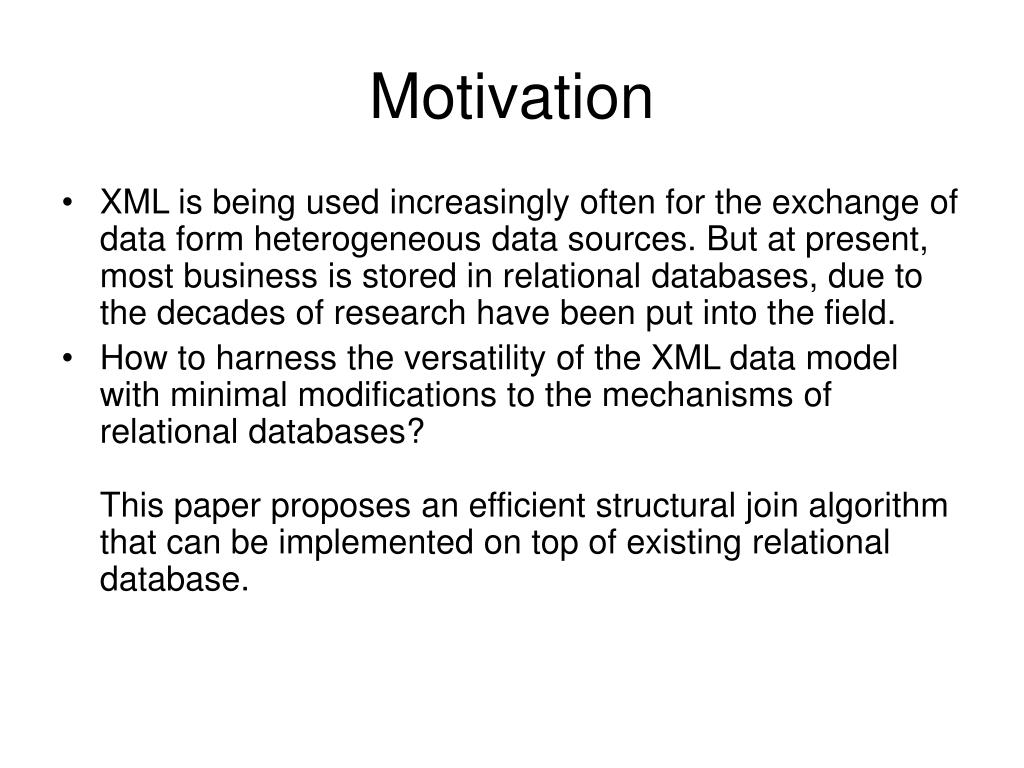 Ppt Querying And Maintaining Ordered Xml Data Using Relational Databases Powerpoint