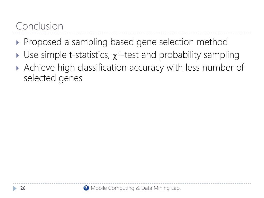 PPT - A Gene Selection Method for Microarray Data based on Sampling ... PPT - A Gene Selection Method for Microarray Data based on Sampling ...