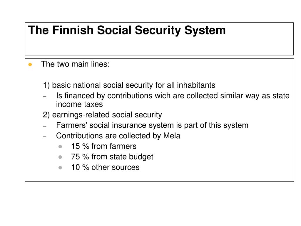 PPT - Financing Agricultural Social Protection Systems in Finland ...
