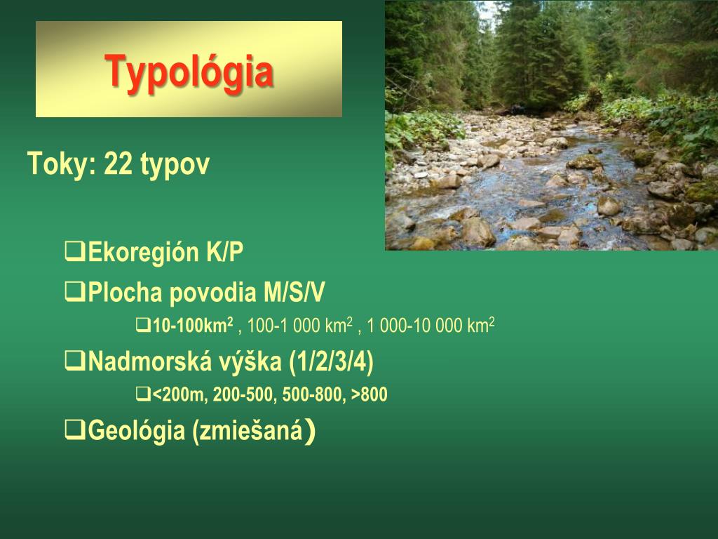 PPT - Ekologické hodnotenie stavu povrchových vôd na Slovensku za rok ...