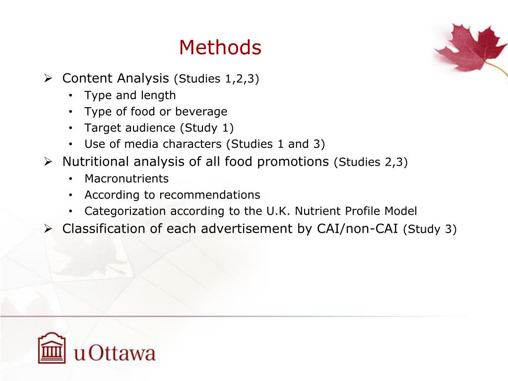 PPT - Monique Potvin Kent PhD Institute of Population Health University ...