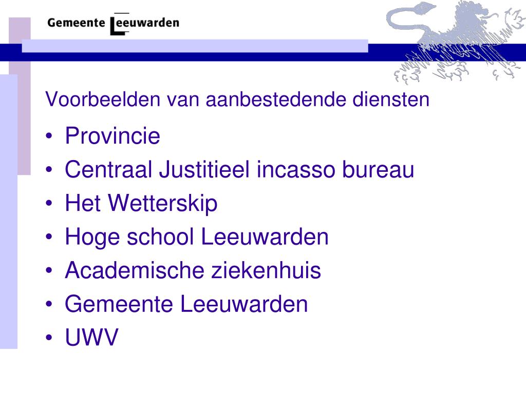 PPT - Aanbesteden in het verleden, nu en in de toekomst! PowerPoint ...