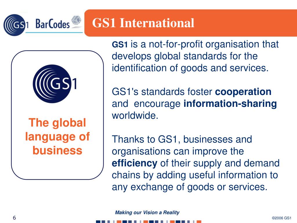 PPT - GS1 Standards & Benefits of Bar Codes . 1st FEBRUARY, 2007 KOFI ...