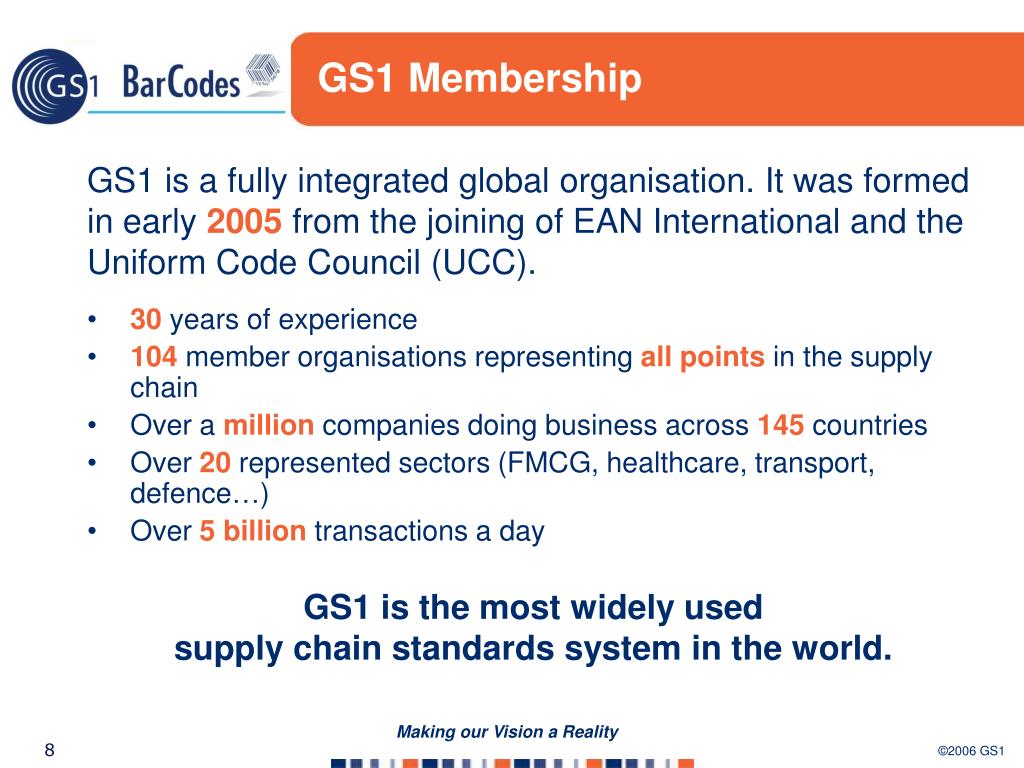 PPT - GS1 Standards & Benefits of Bar Codes . 1st FEBRUARY, 2007 KOFI ...