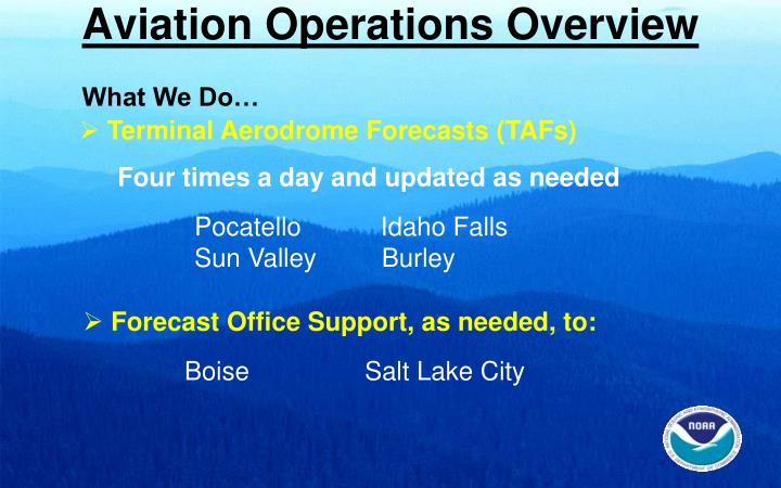 PPT - NWS Pocatello Aviation Forecast Operations PowerPoint ...