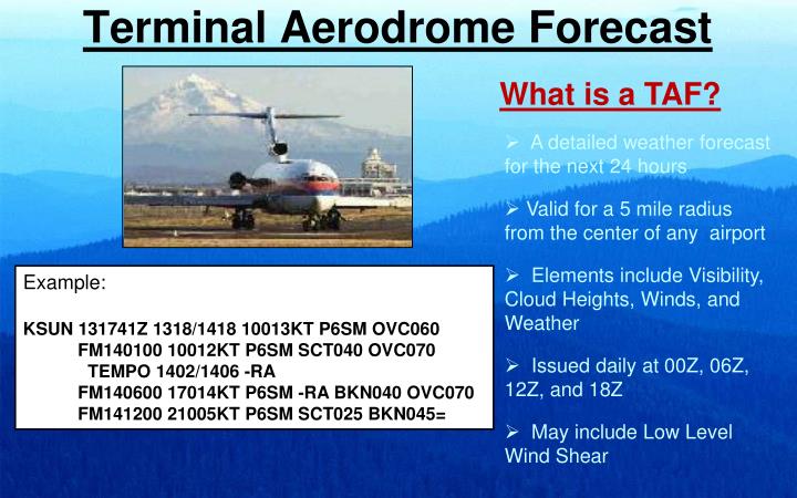 PPT - NWS Pocatello Aviation Forecast Operations PowerPoint ...