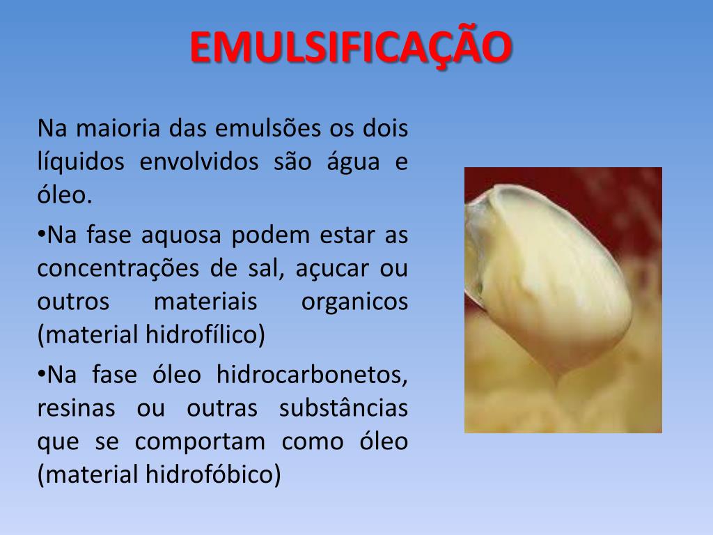 PPT - EMULSIFICAÇÃO E HOMOGENEIZADORES PowerPoint Presentation, free ...