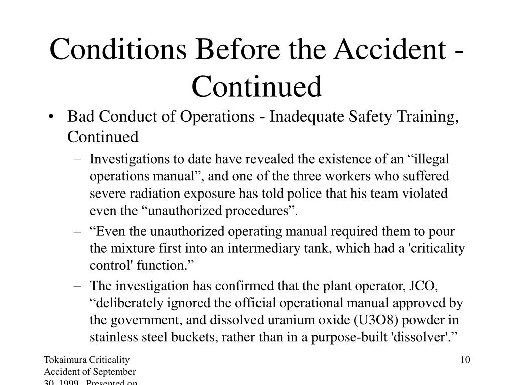 PPT - Tokaimura Criticality Accident of September 30, 1999 PowerPoint ...