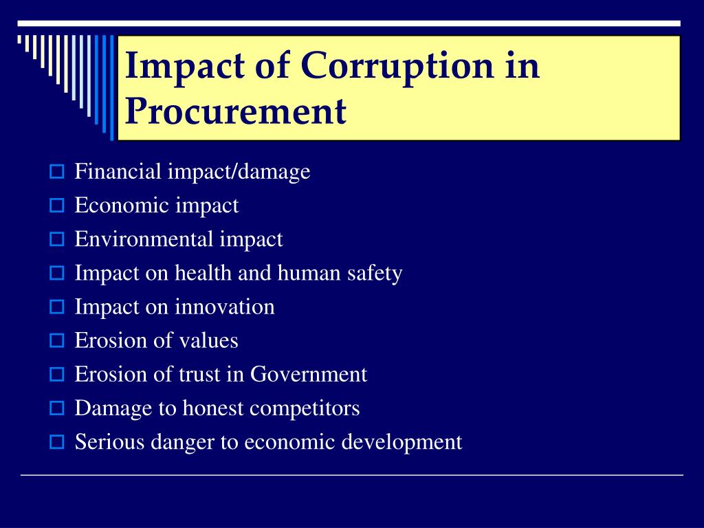 PPT - Strengthening corruption resistance in Procurement Mrs R Domah ...