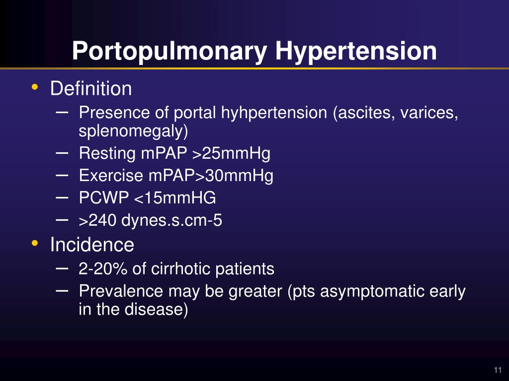 PPT - Portopulmonary Hypertension (PAH in the setting of liver disease ...