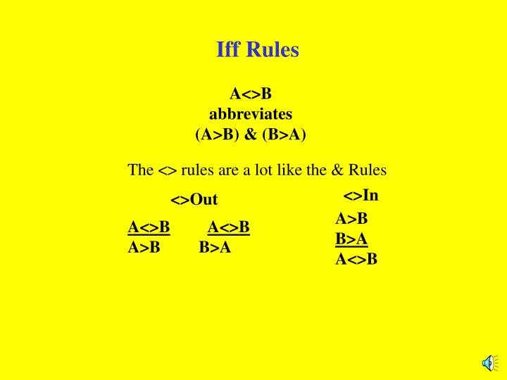 PPT - Iff Rules PowerPoint Presentation, free download - ID:3399601