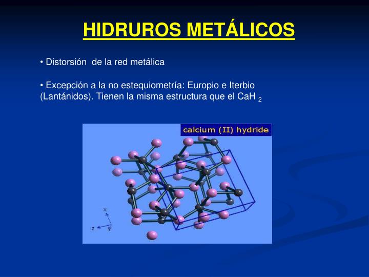 PPT - Hidruros . Estudio del agua PowerPoint Presentation - ID:3399989