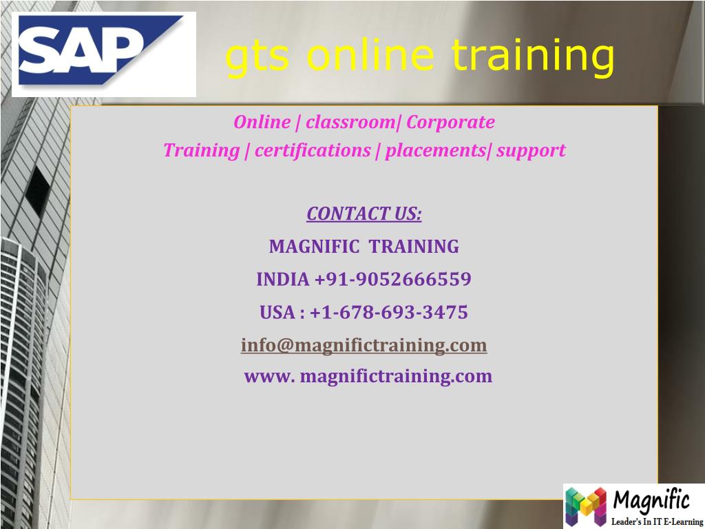 PPT - SAP GTS ONLINE TRAINING USA,UK AND CANADA PowerPoint Presentation ...