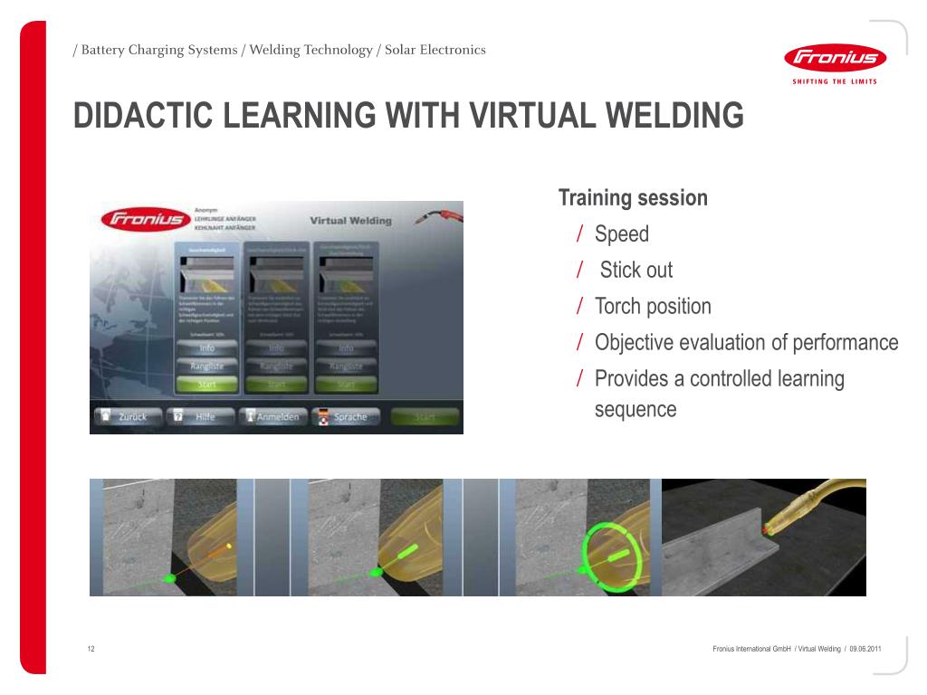 PPT - VIRTUAL WELDING Fronius International GmbH Welding Technology ...