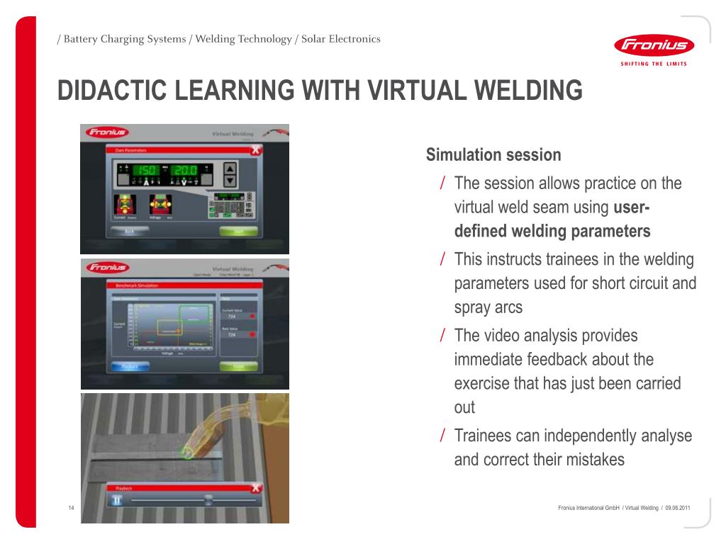 PPT - VIRTUAL WELDING Fronius International GmbH Welding Technology ...