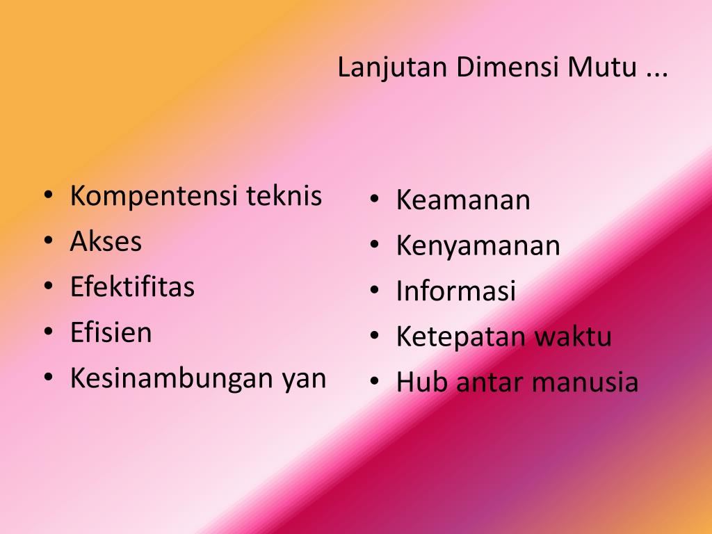 PPT - MUTU LAYANAN KEBIDANAN KONSEP DASAR MUTU PELAYANAN KESEHATAN ...