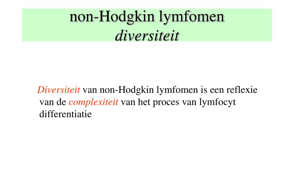 PPT - De (Moleculaire)biologie van Maligne Lymfomen Blok oncologie ...