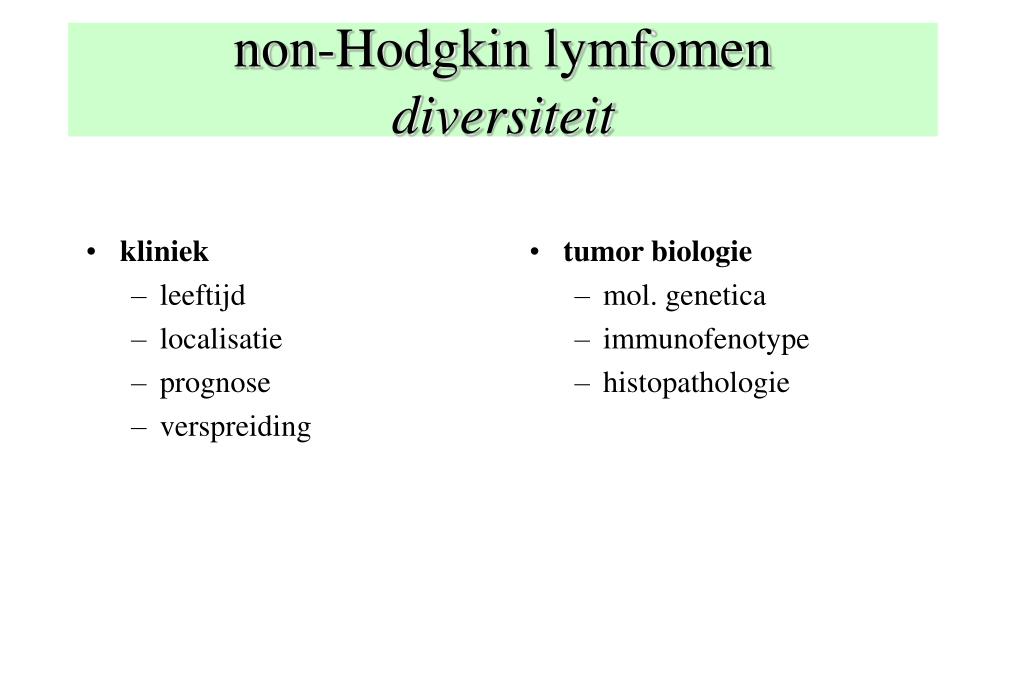 PPT - De (Moleculaire)biologie van Maligne Lymfomen Blok oncologie ...