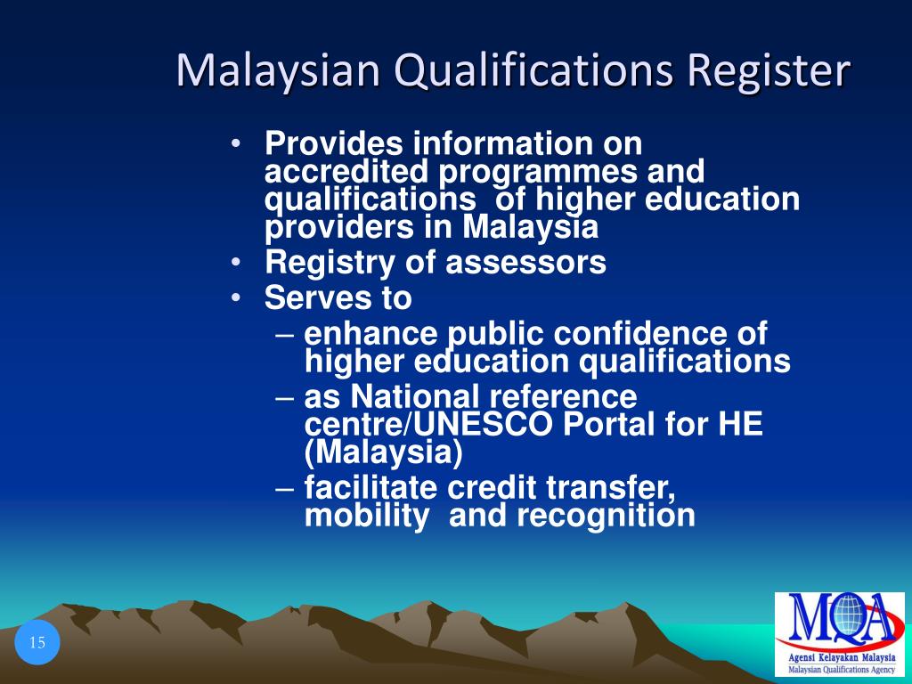 PPT - Quality Assurance of Malaysian Higher Education PowerPoint Presentation - ID:3401132