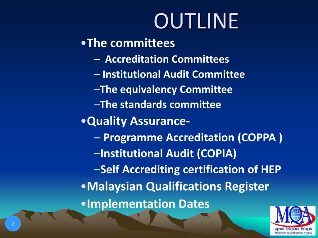 PPT - Quality Assurance of Malaysian Higher Education PowerPoint ...