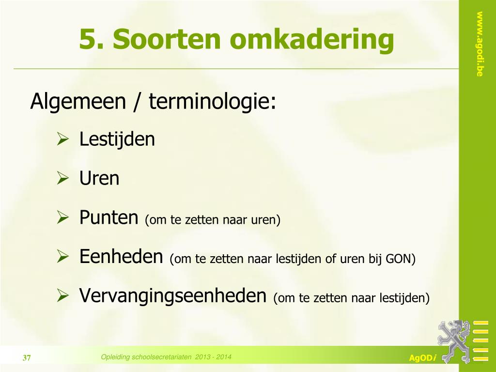 PPT - Opleiding voor schoolsecretariaten 2013 - 2014 PowerPoint ...