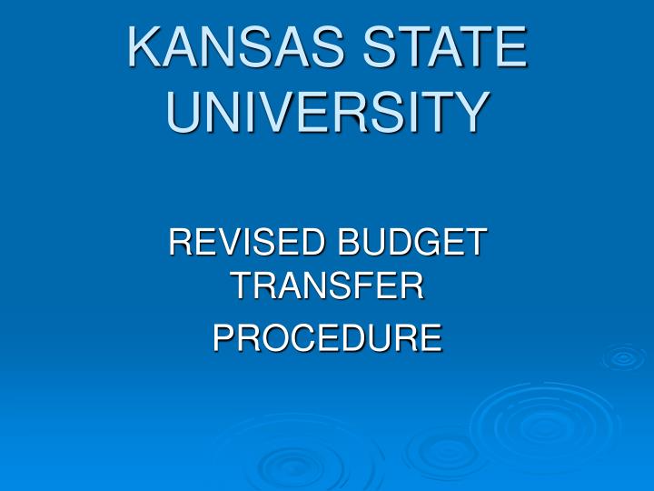 PPT - KANSAS STATE UNIVERSITY PowerPoint Presentation, free download ...
