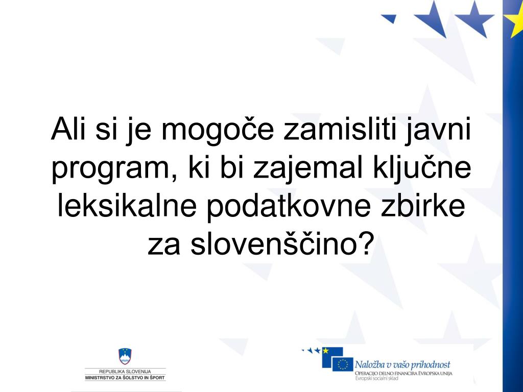 PPT - Od SSKJ do Spletnega portala standardne slovenščine PowerPoint ...