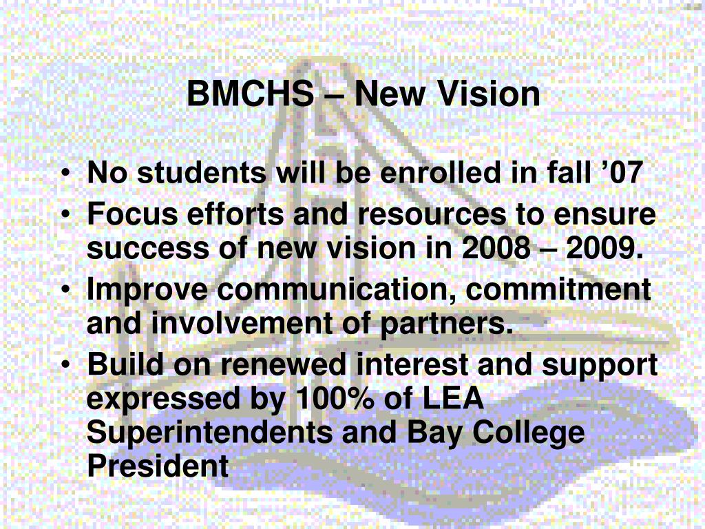 PPT - Bay Middle/College High School Status Report: Building a Strong ...