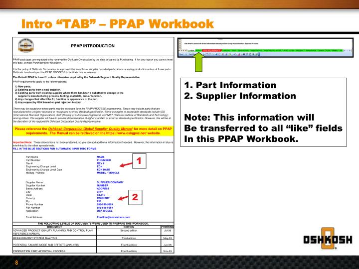 PPT - Global Supplier Quality Manual PPAP Requirements PowerPoint ...