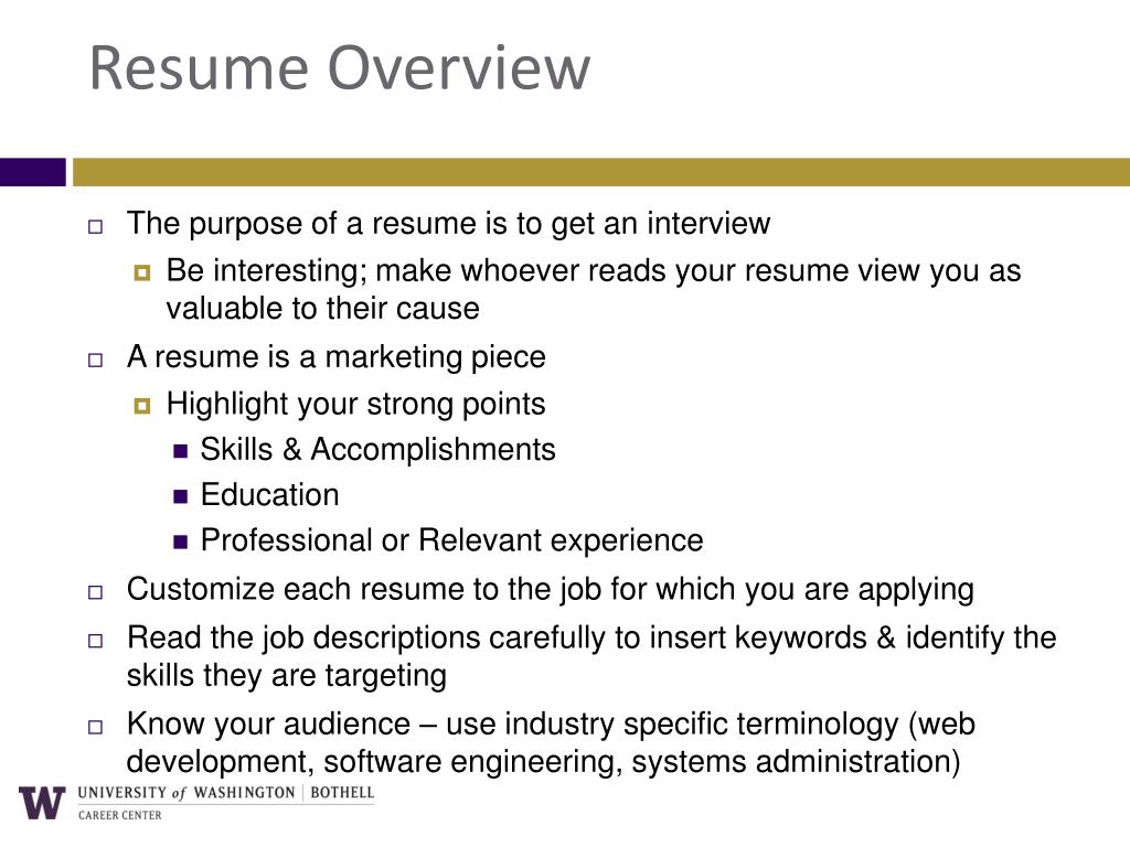 PPT - Career Center UW1 161 (425) 352-3706 careers@uwb uwb/careers ...