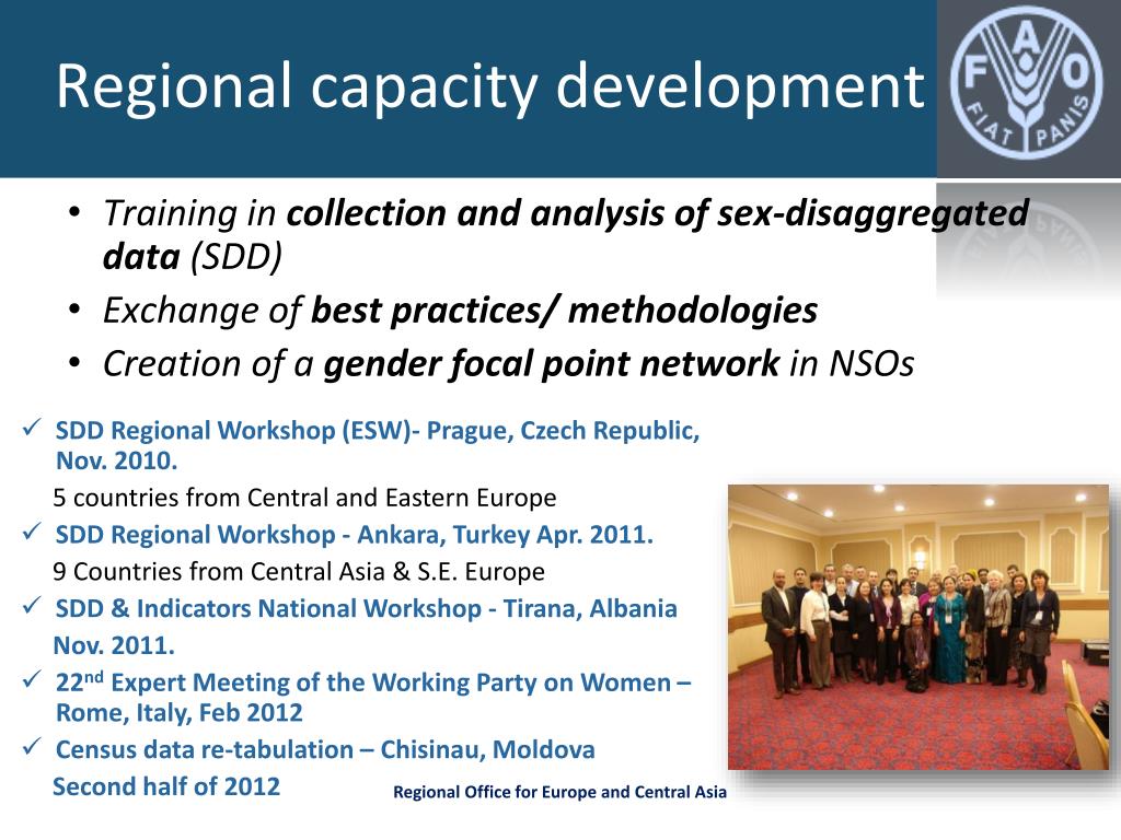 PPT - GENDER STATISTICS: the work of the FAO Regional Office for Europe ...