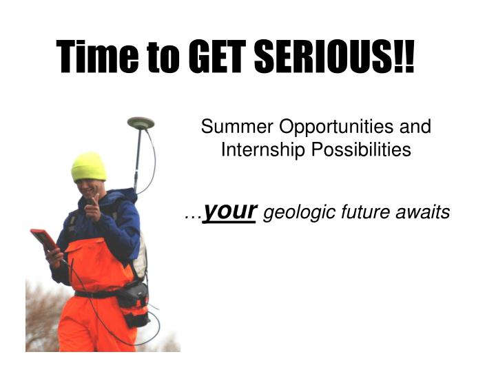 PPT - Time to GET SERIOUS!! PowerPoint Presentation, free download - ID ...