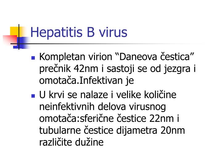 PPT - Virusi hepatitisa ljudi PowerPoint Presentation - ID:3402532