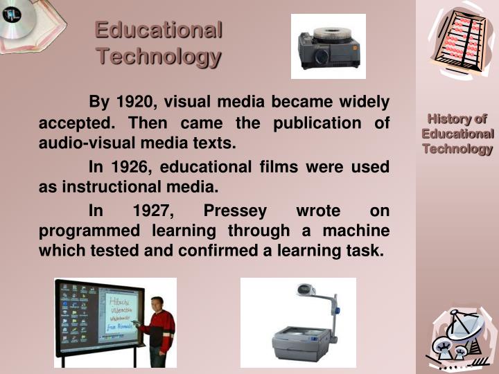 PPT - HISTORY OF EDUCATIONAL TECHNOLOGY PowerPoint Presentation - ID ...