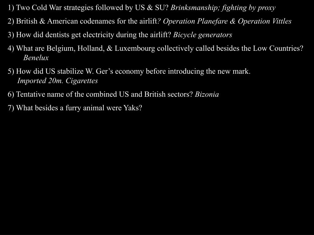 PPT - FC.140 THE EARLY YEARS OF THE COLD WAR (1948-53) PowerPoint ...