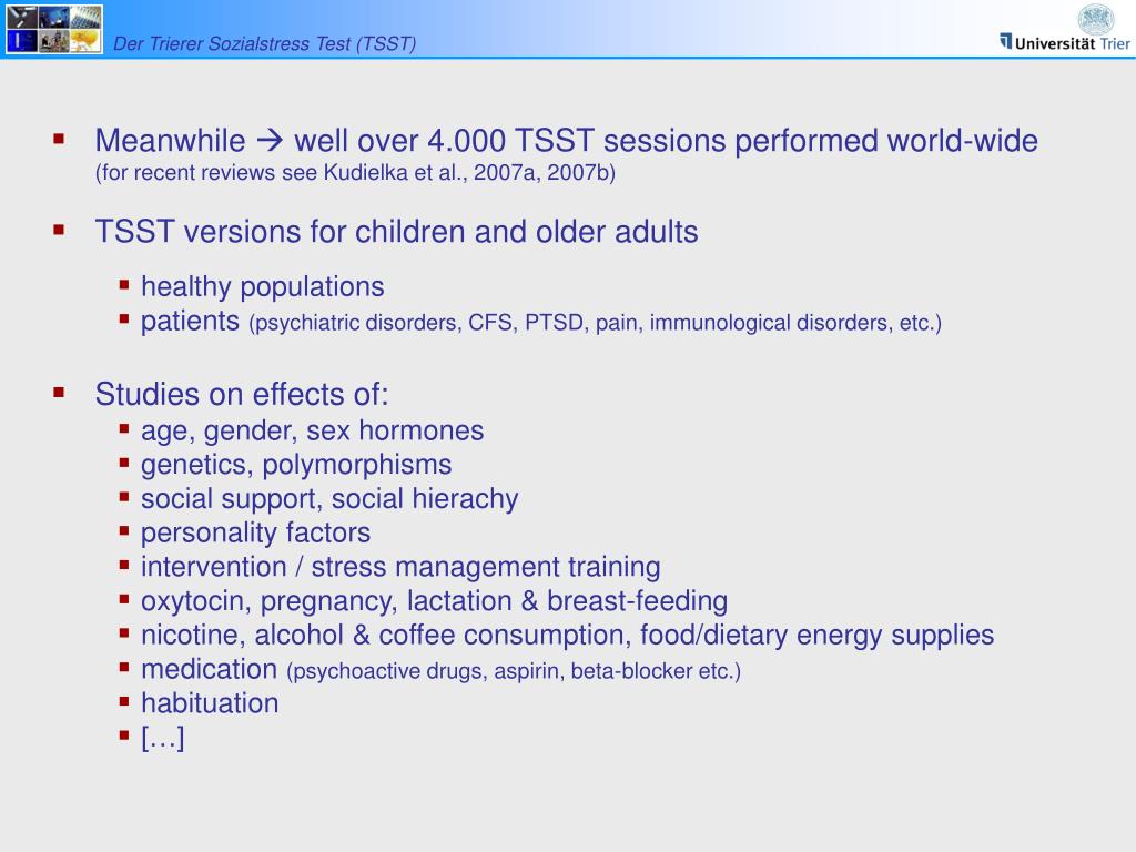 PPT - Trier Social Stress Test (TSST) PowerPoint Presentation, free ...