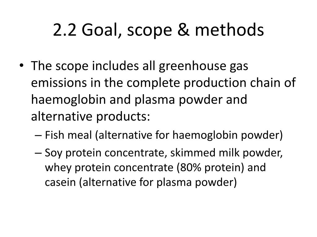 PPT - Carbon footprint of haemoglobin and plasma powder PowerPoint ...