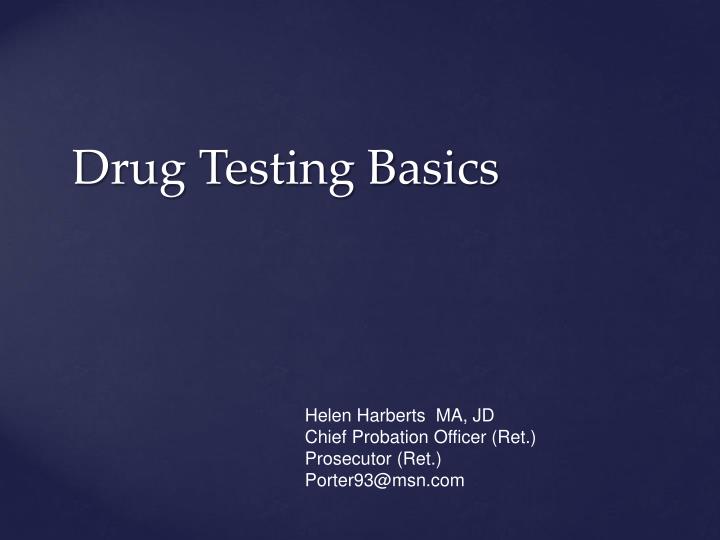 PPT - Drug Testing Basics PowerPoint Presentation, free download - ID ...