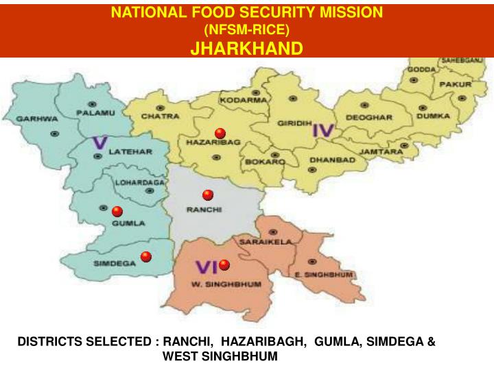 PPT - DISTRICTS SELECTED : RANCHI, HAZARIBAGH, GUMLA, SIMDEGA & WEST ...