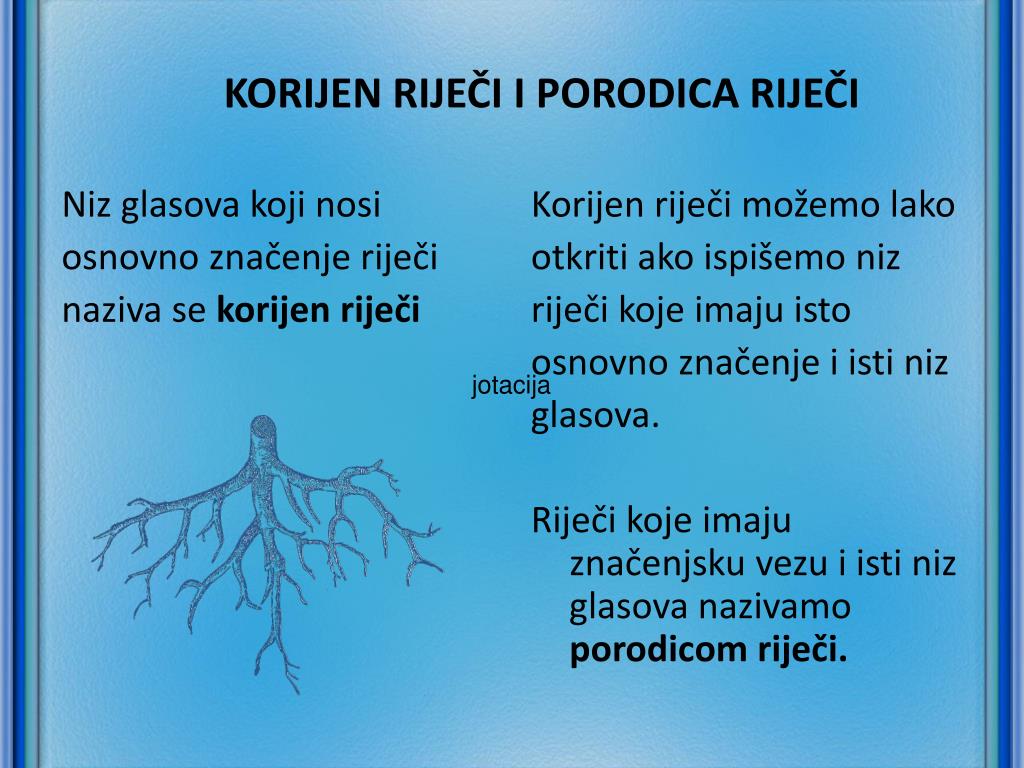 PPT - Nastajanje riječi, tvorba riječi PowerPoint Presentation, free ...