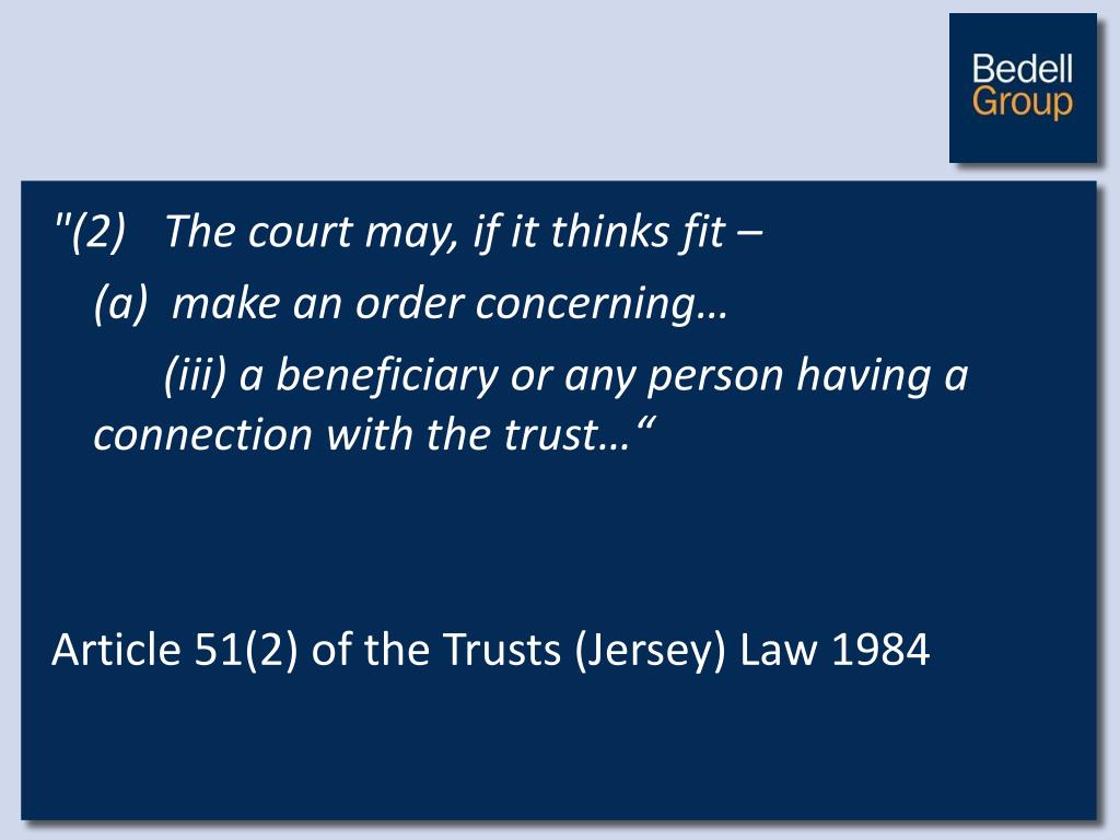 PPT - David Cadin and Mark Taylor, Partners Bedell Group, Jersey ...